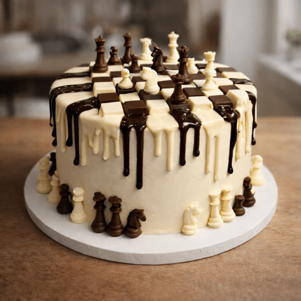 Chess Cake NYC: Luxury Custom Cake by Crumbly Cafe & Bakery