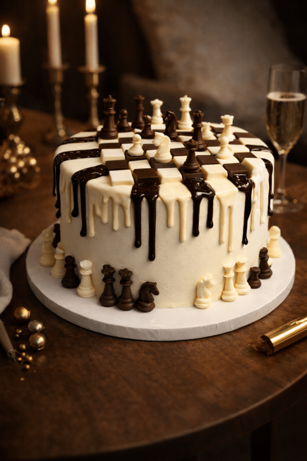 Chess Cake NYC: Luxury Custom Cake by Crumbly Cafe & Bakery