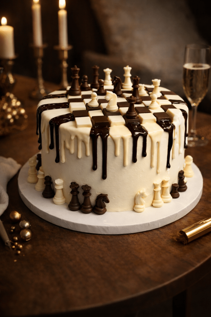 Chess Cake NYC: Luxury Custom Cake by Crumbly Cafe & Bakery